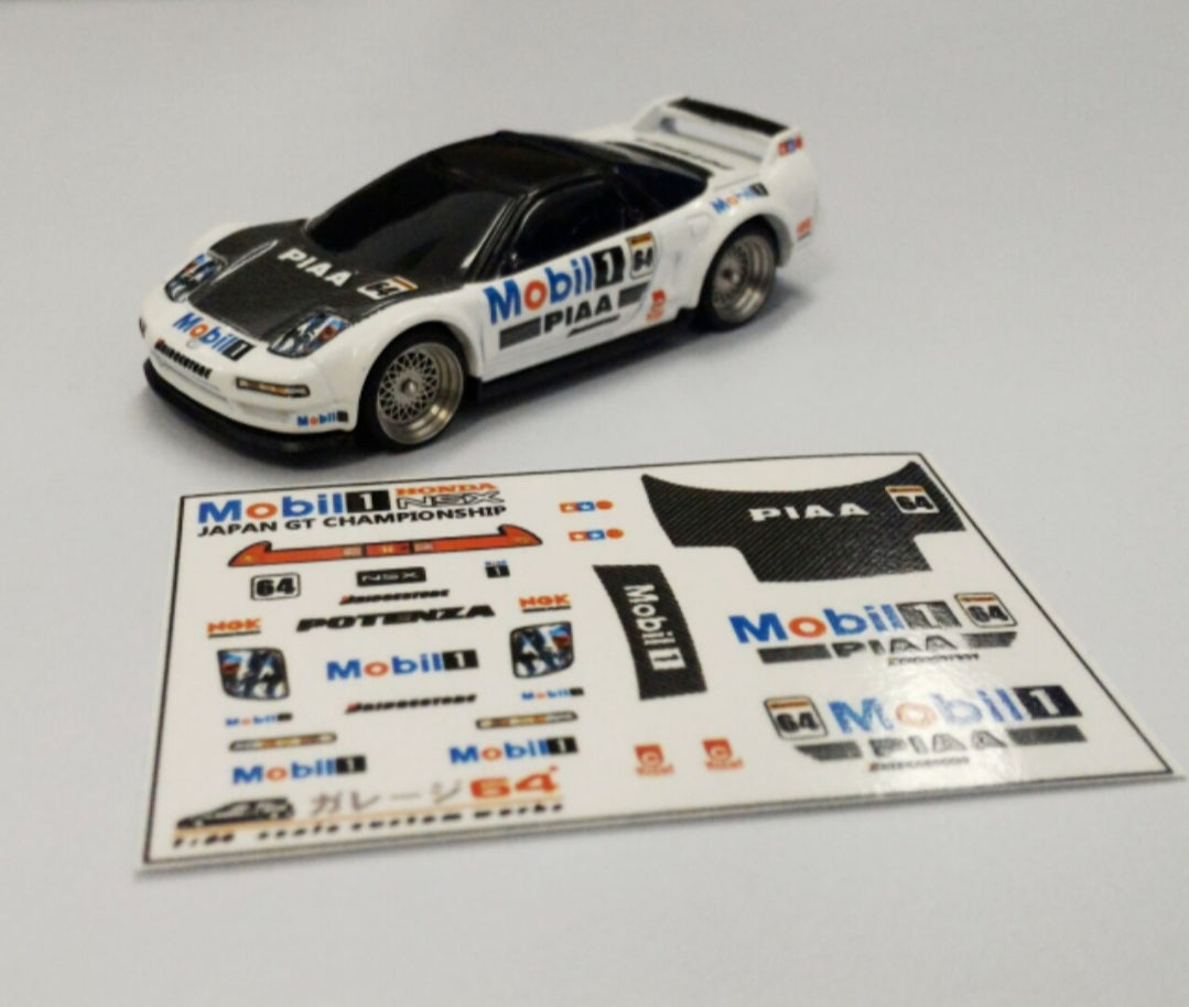Decal set Hotwheels Honda NSX Mobil1 – HPZToys