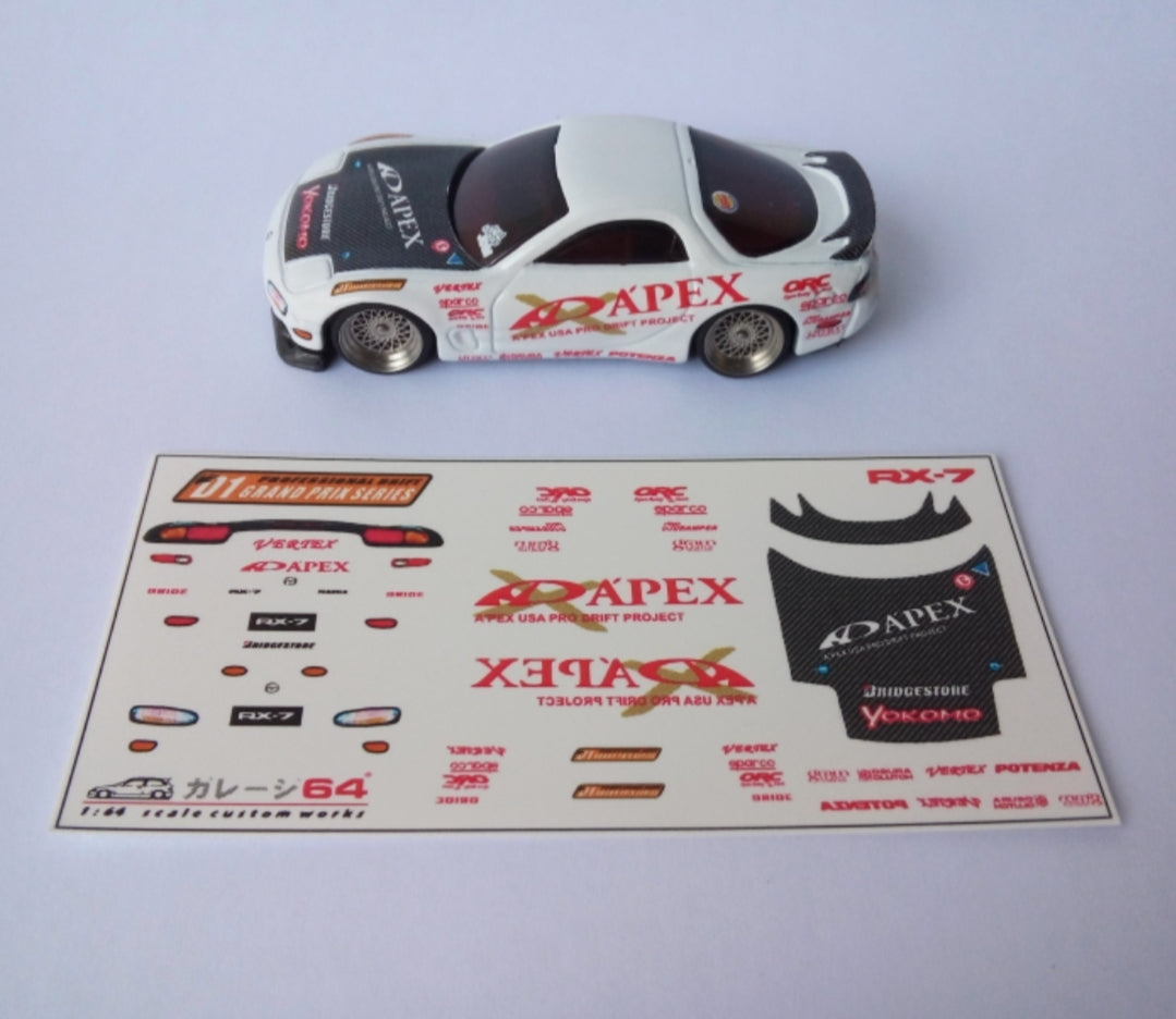 Decal set Hotwheels Mazda RX7 FD D1 Grandprix – HPZToys